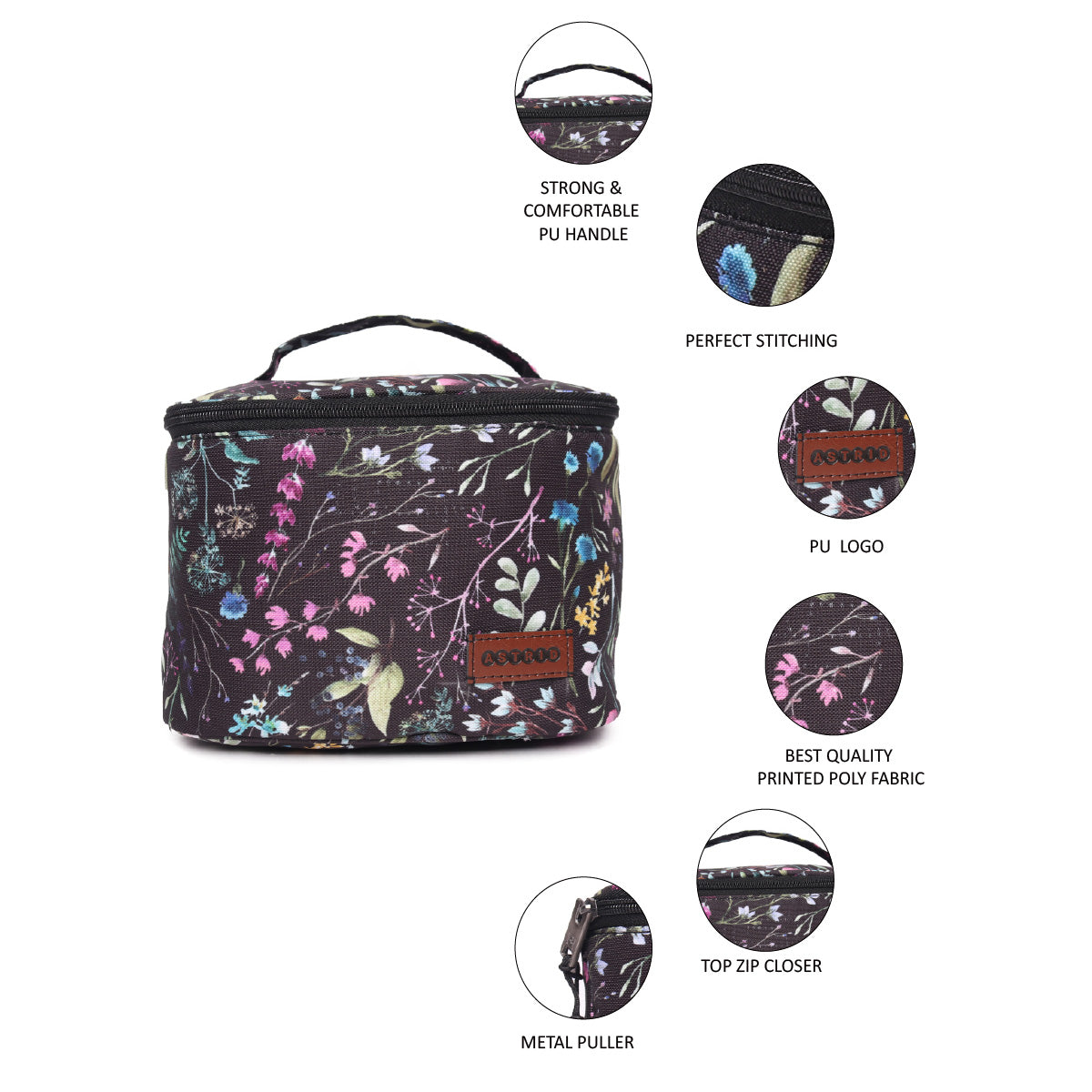 Top Zip Dome Makeup Bag – astridlifestyle